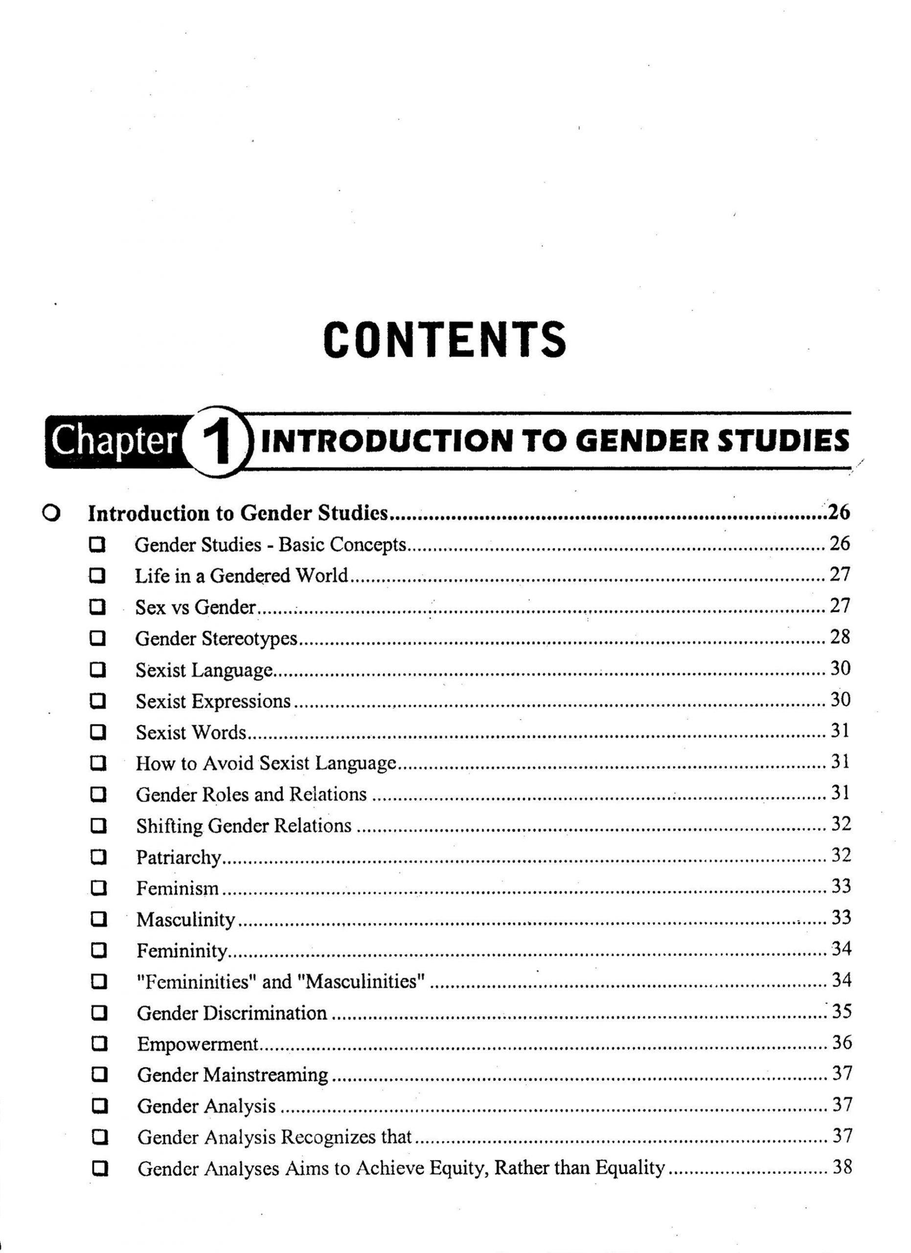 Gender Studies By M.Nawaz Khalid JWT - CSS Books Point